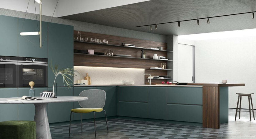 Cuisine avec ilot central sur mesure | BeHome Interiors